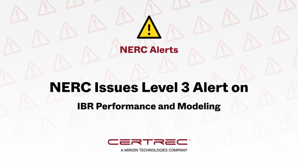 Recent NERC Alerts | Certrec